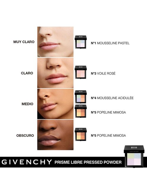 Polvo compacto traslúcido Givenchy Prisme Libre Polvo compacto 10