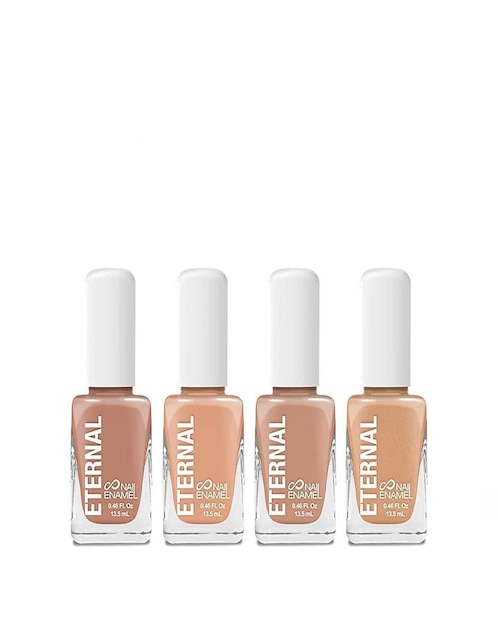 Set esmaltes Eternal Cosmetics 4 Colección Light Nudes 1